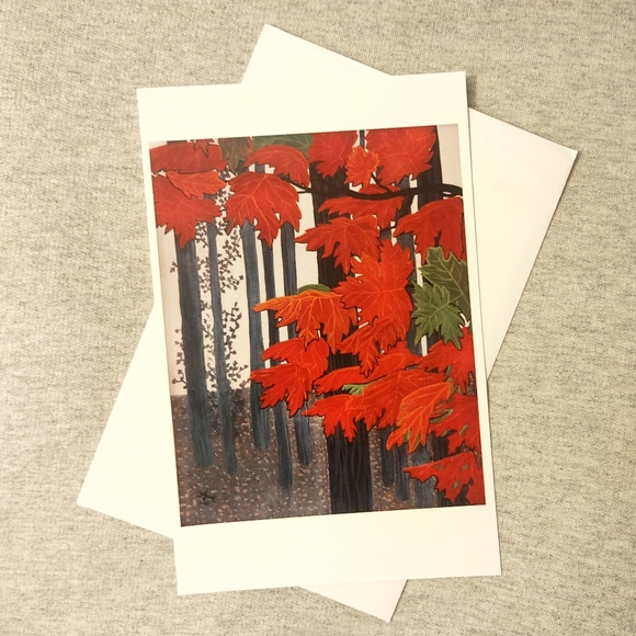 Hand Crafted | Party Supplies | Autumn Leaves Note Cards 5pk | Poshmark